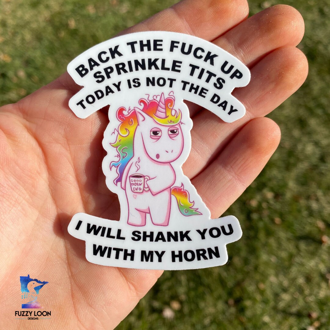 Vulgar Unicorn | Sticker - Etsy