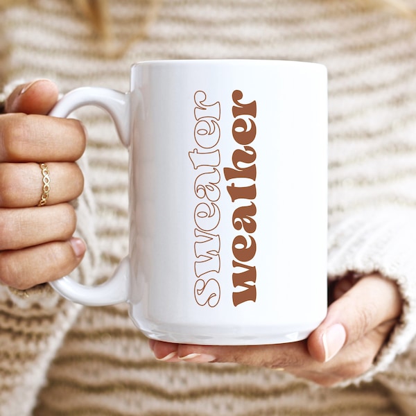 Sweater Weather Coffee Mug - Etsy