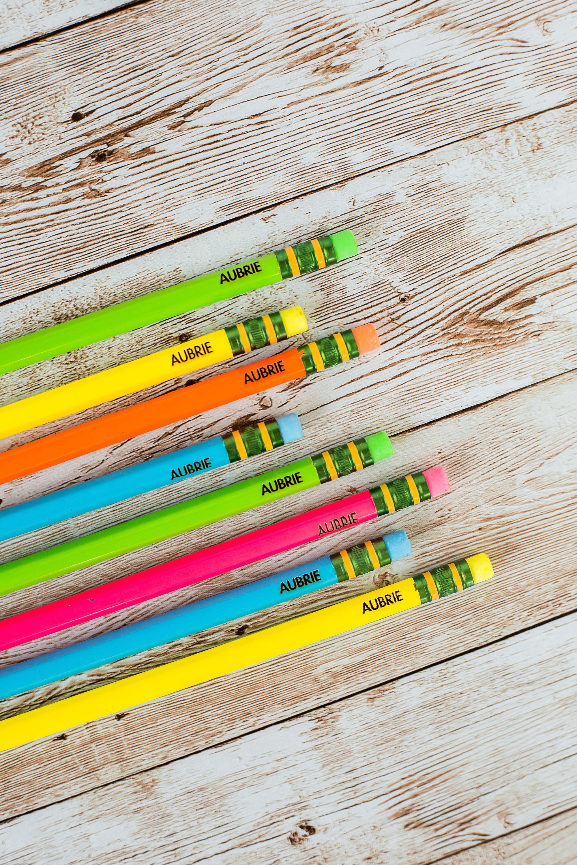 Neon Pencils Personalized 18 Pack Ticonderoga 2 - Etsy