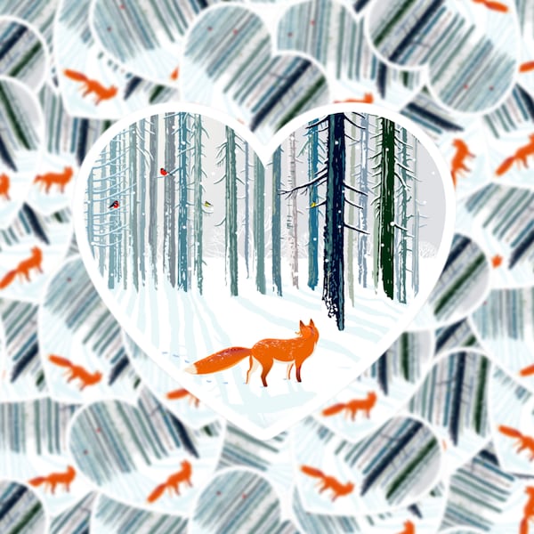 Fox Sticker - Etsy