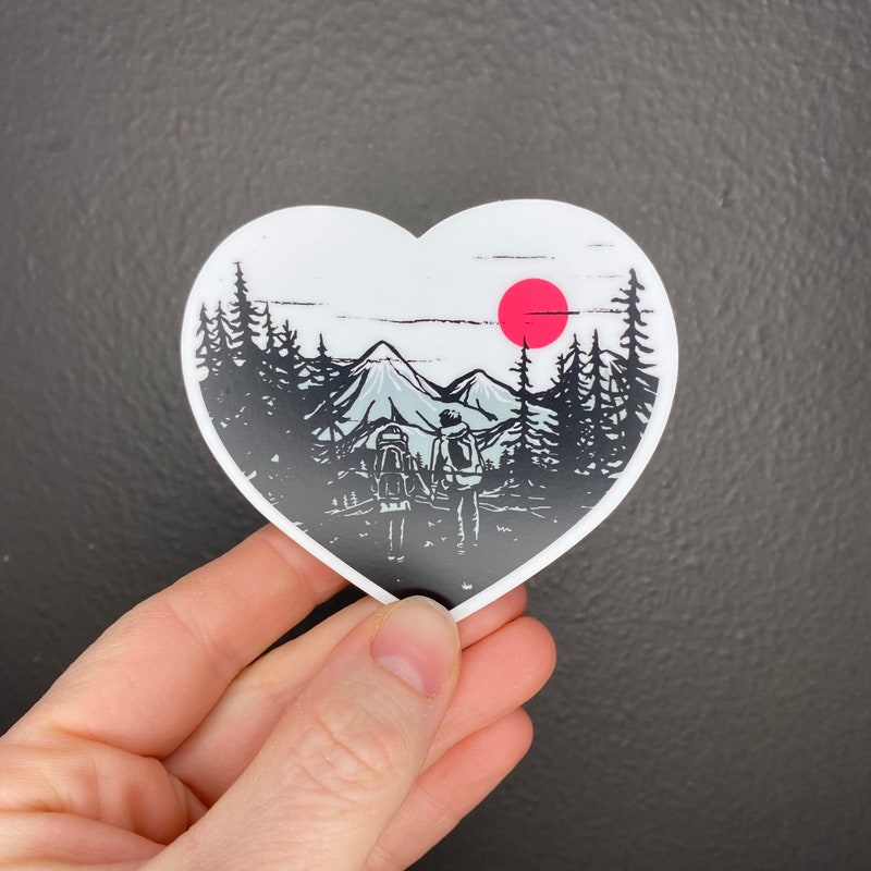 Hiking Sticker - Etsy