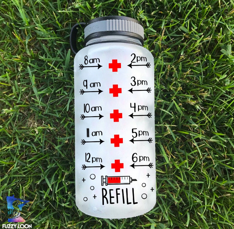 Safety First Drink With A Nurse Motivational Water Bottle | Etsy