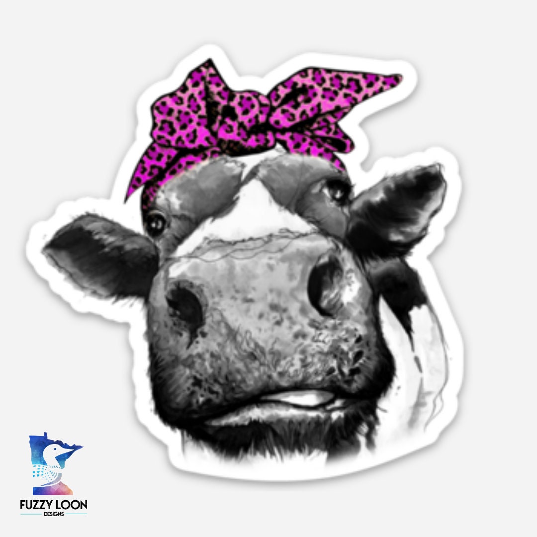 Cute Cow Sticker Heifer Sticker | Etsy