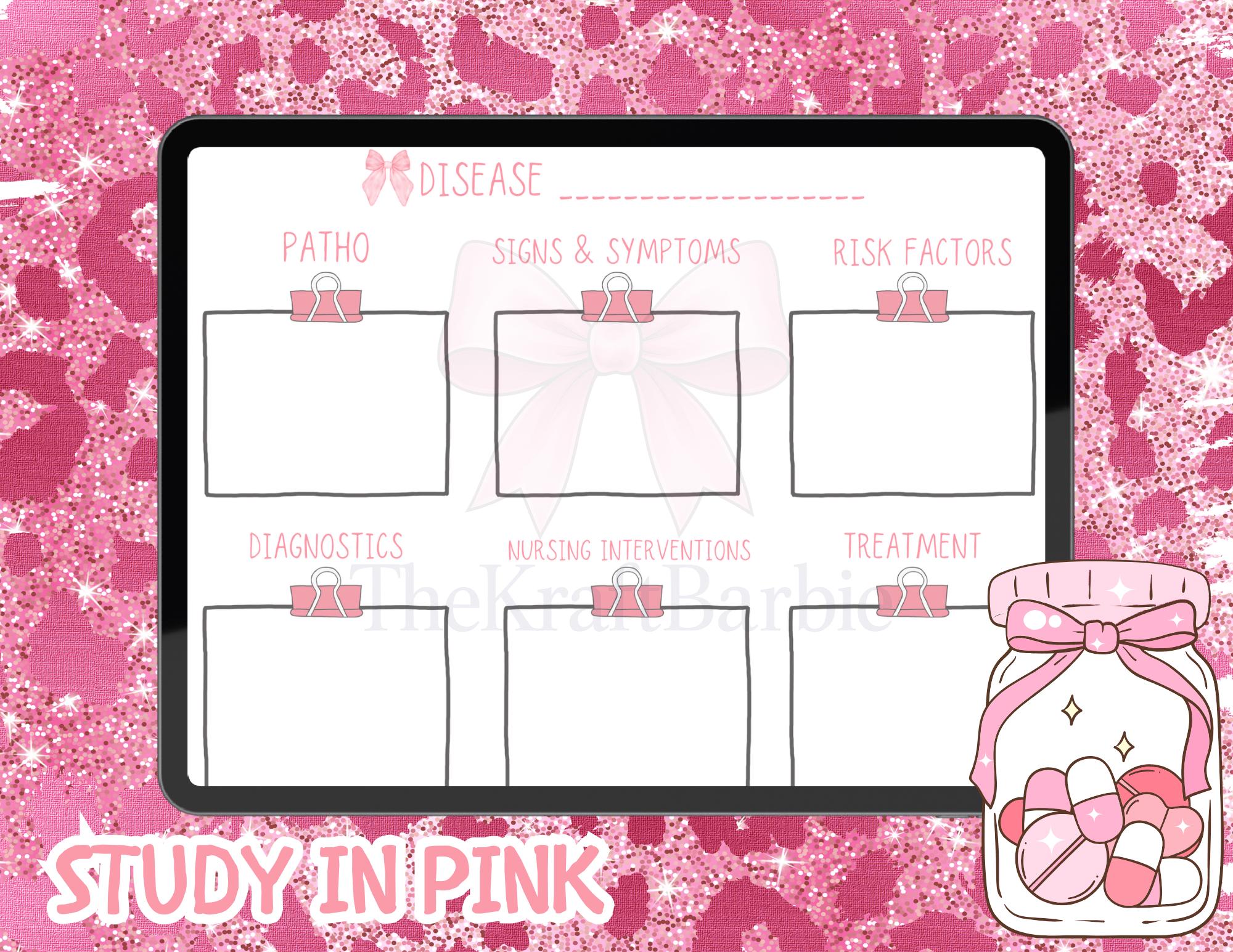 Nursing School Note Taking Template - Etsy