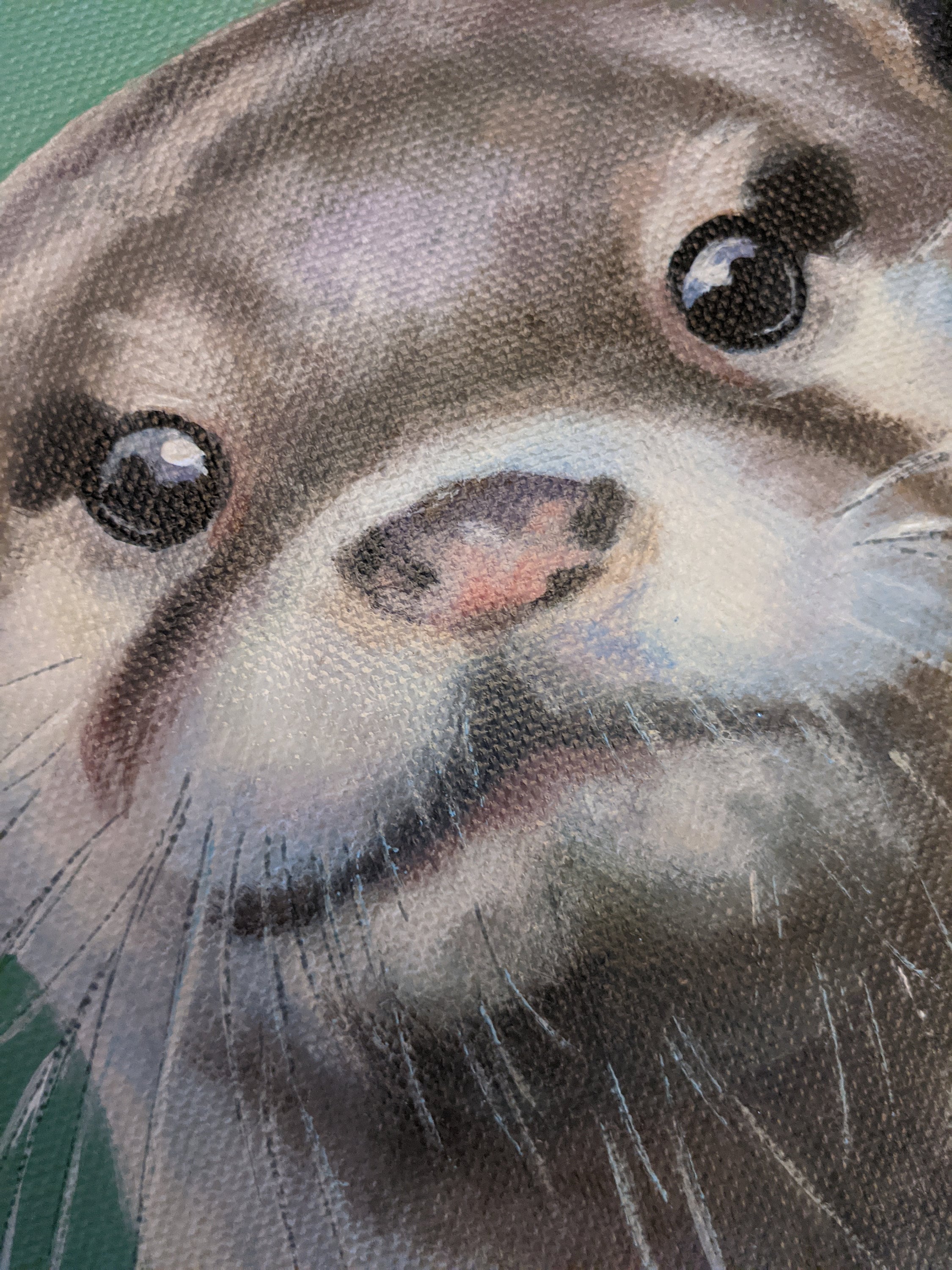 An Original 'otter' Painting - Otter, Otter Love, Otter Art, Otter ...