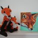 Original 'foxy Loxy' Canvas - Fox, Red Fox, Fox Art, Wall Art, Decor ...