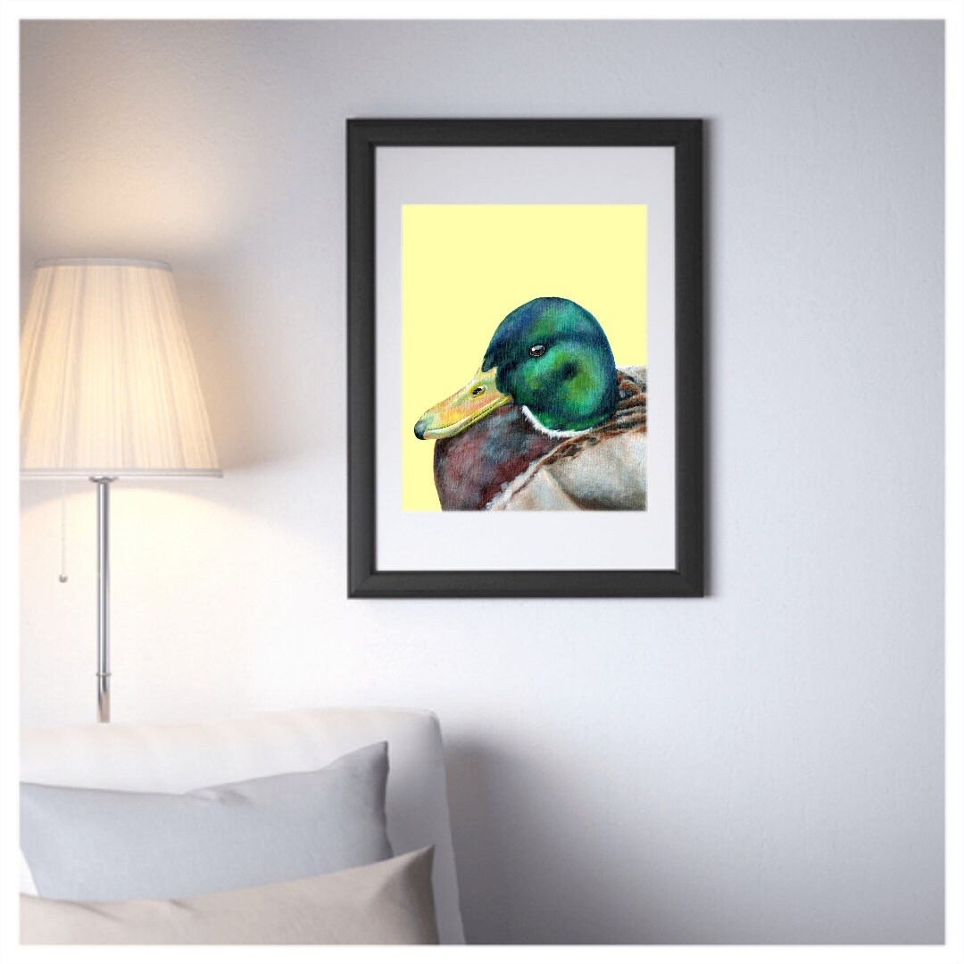 A4 Mallard Duck' Print - Duck Painting, Mallards, Duck Art, Mallard ...