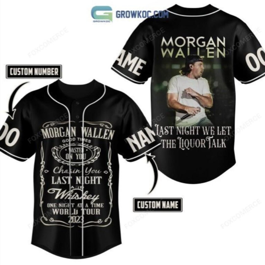 Morgan Wallen Last Night We Let the Liquor Talk Personalized Baseball ...