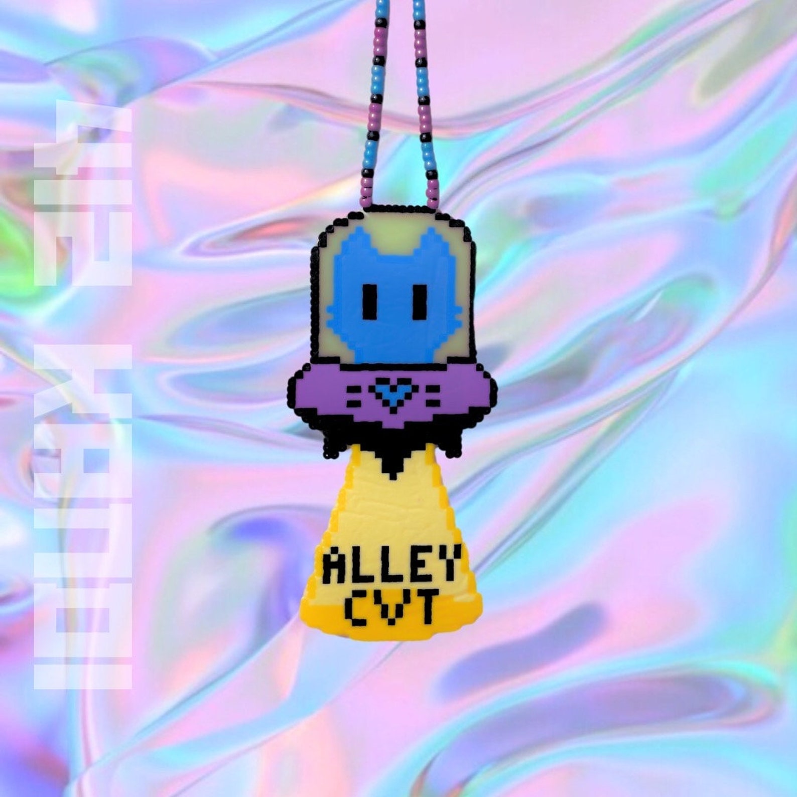 Alley CVT Glow in the Dark Perler Kandi Necklace for Raves and ...