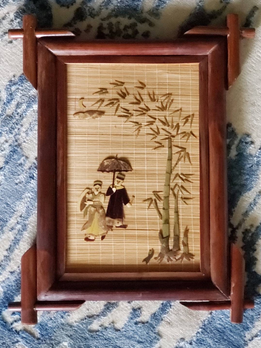 1900s Antique Chinese Bamboo Art. Very Rare Authentic Bamboo Frame ...