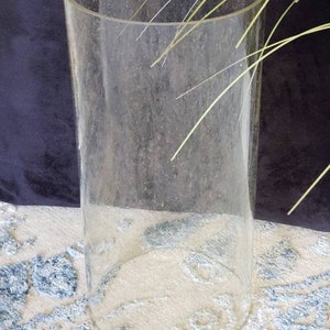 Large Bubble Glass Straight Cylinder Open Ended Glass Lamp | Etsy