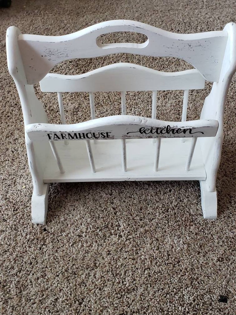 Vintage Wooden Magazine Rack. Newspaper Rack Country Storage - Etsy