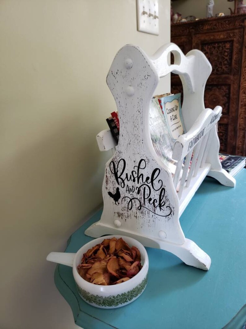 Vintage Wooden Magazine Rack. Newspaper Rack Country Storage - Etsy