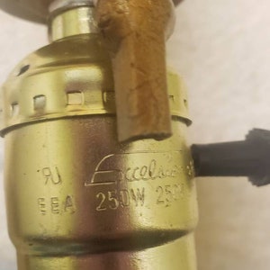 Pair of Urn Shaped Vintage Excelsior Table Lamps. Gold Swirl Metal ...