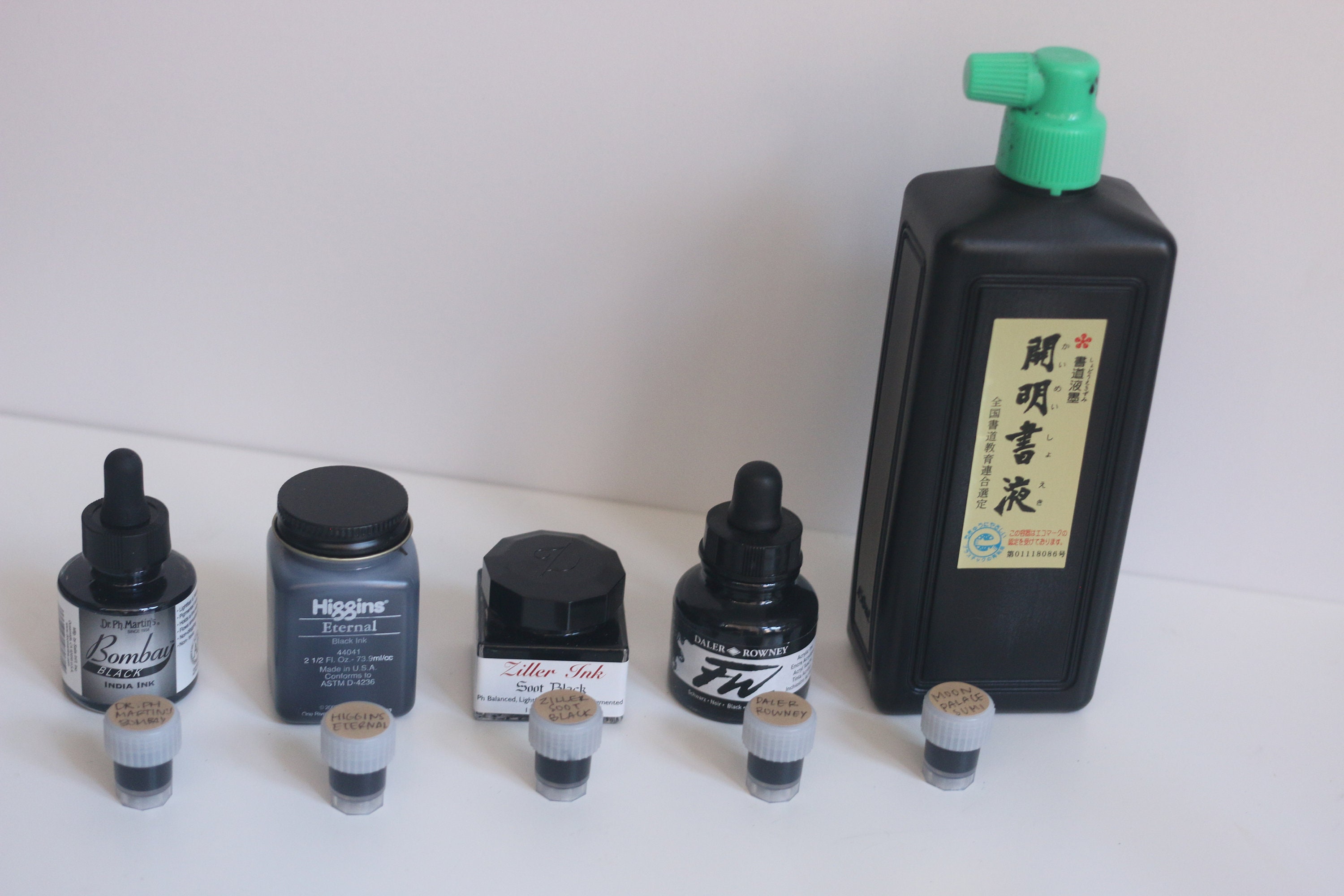 Calligraphy Black Ink Sampler Set Of 5 Modern Calligraphy Etsy