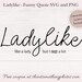 Ladylike Funny Quote SVG - Like a Lady but I Cuss A Lot PNG and SVG ...