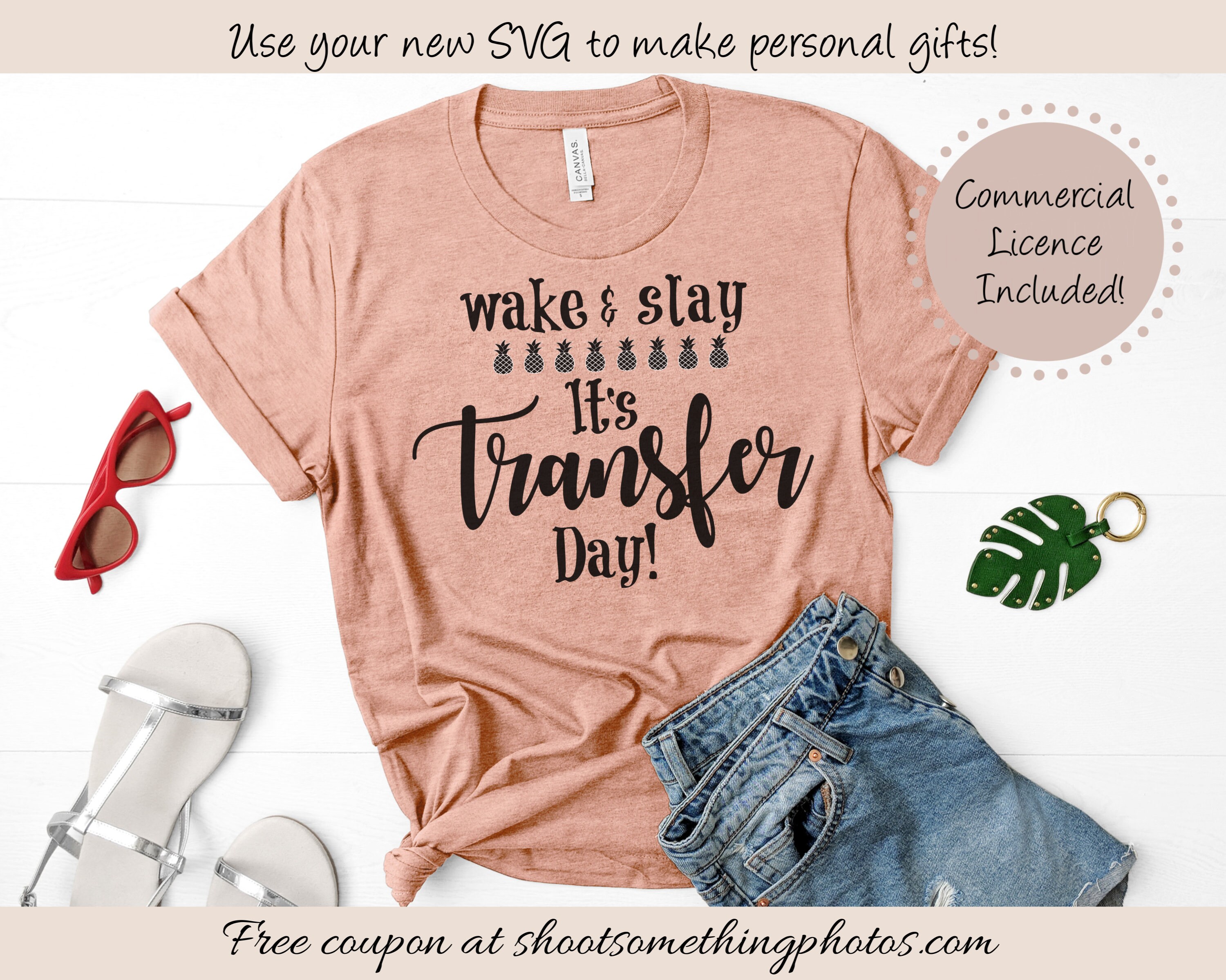 Wake and Slay It's Transfer Day - Transfer Day IVF SVG and PNG ...