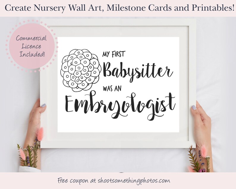 My First Babysitter Was an Embryologist IVG SVG and PNG - Etsy