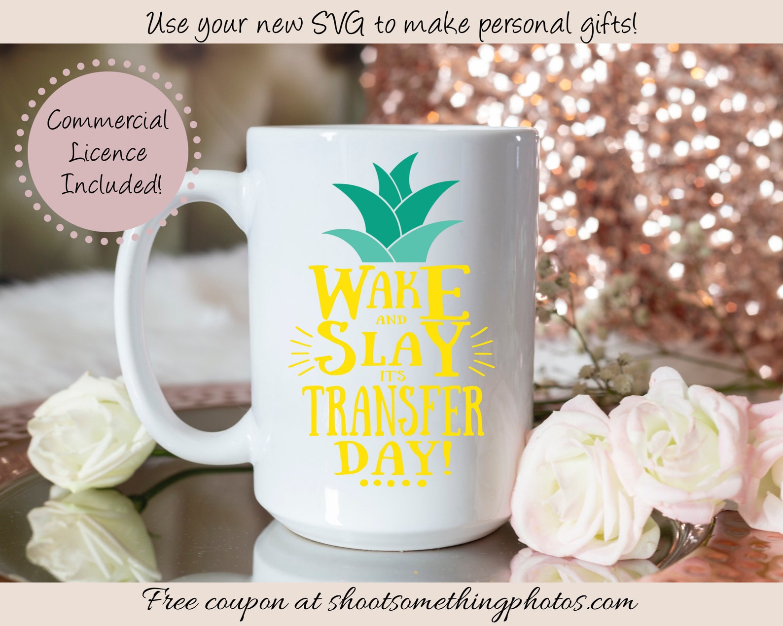 Wake and Slay Its Transfer Day SVG - IVF Transfer Day Clipart ...
