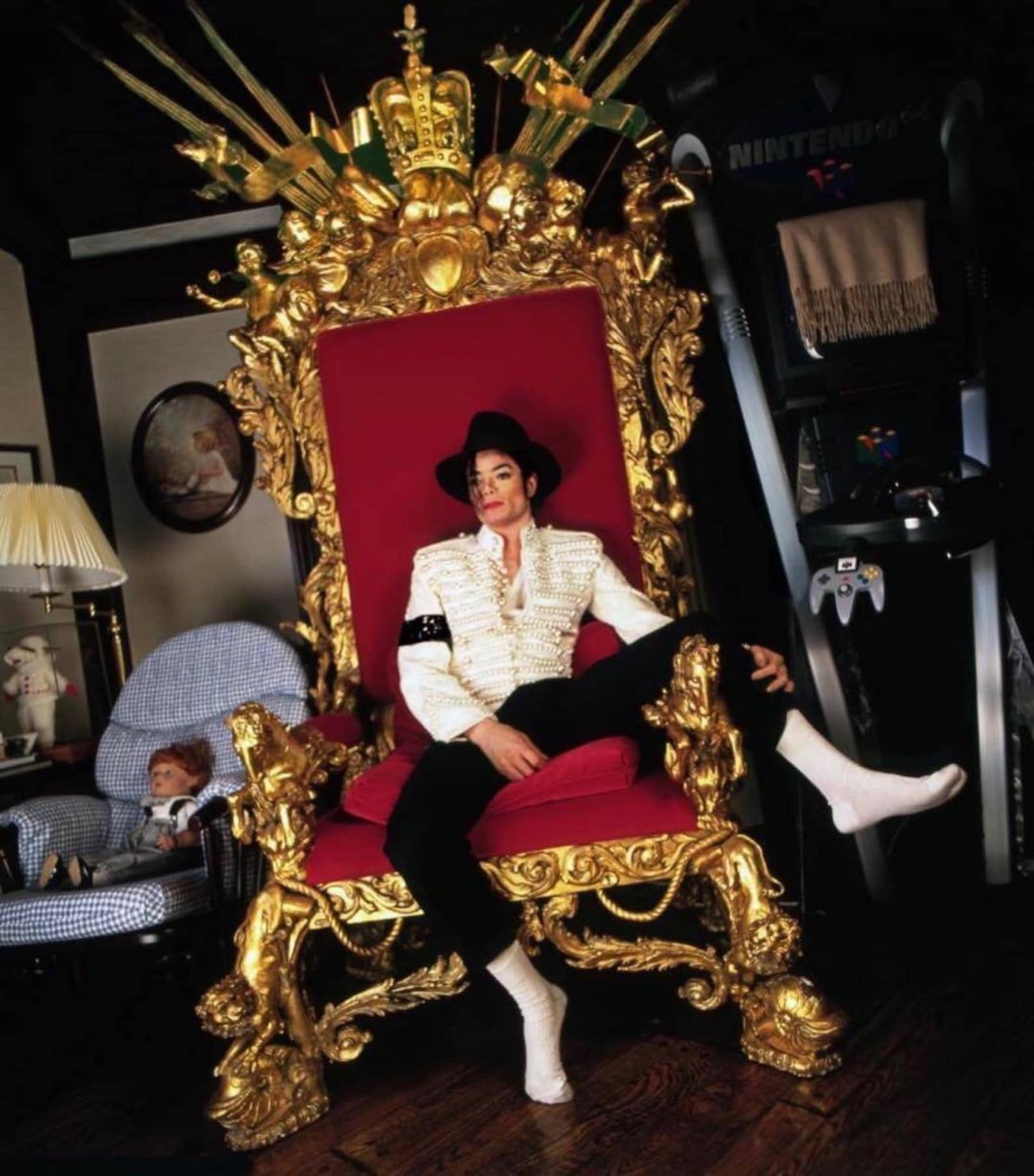 SOLD Michael Jackson Throne Chair Replica Completely Handmade and Hand ...