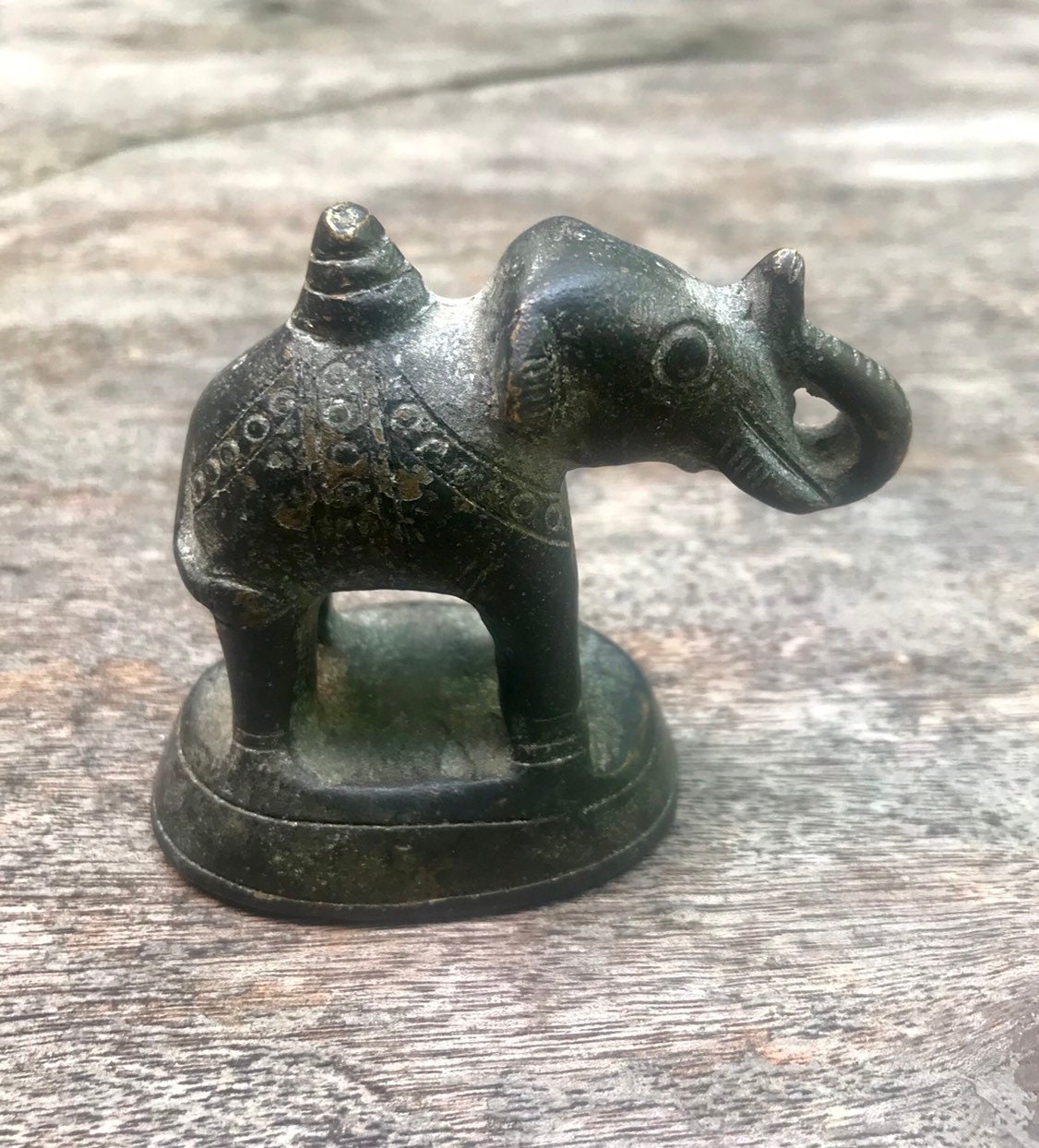 Antique Burmese Elephant Opium Weight Set – 5 Graduated Bronze Trade ...