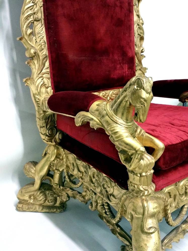SOLD Michael Jackson Throne Chair Replica Completely Handmade and Hand ...