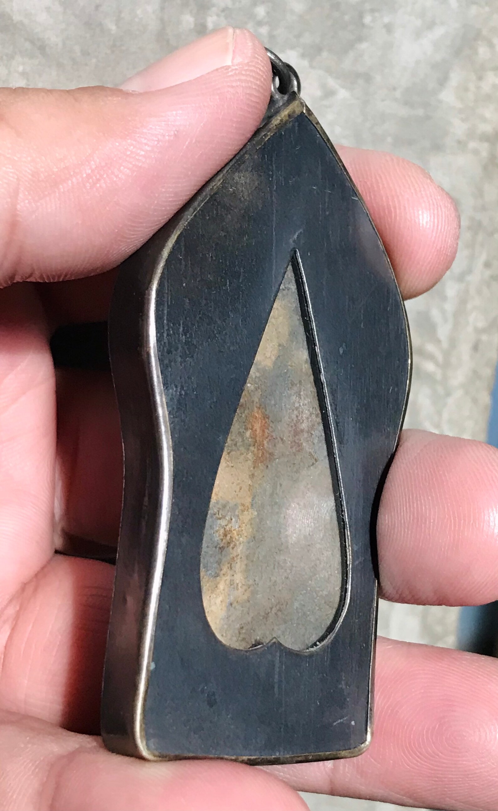 Vintage Thai Stone Amulet Encased in Metal Casing/protection - Etsy UK