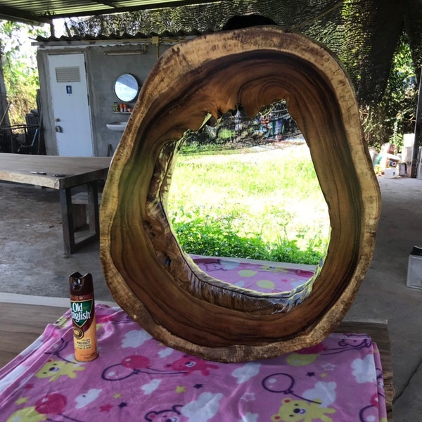 Live Edge Mirror - Etsy