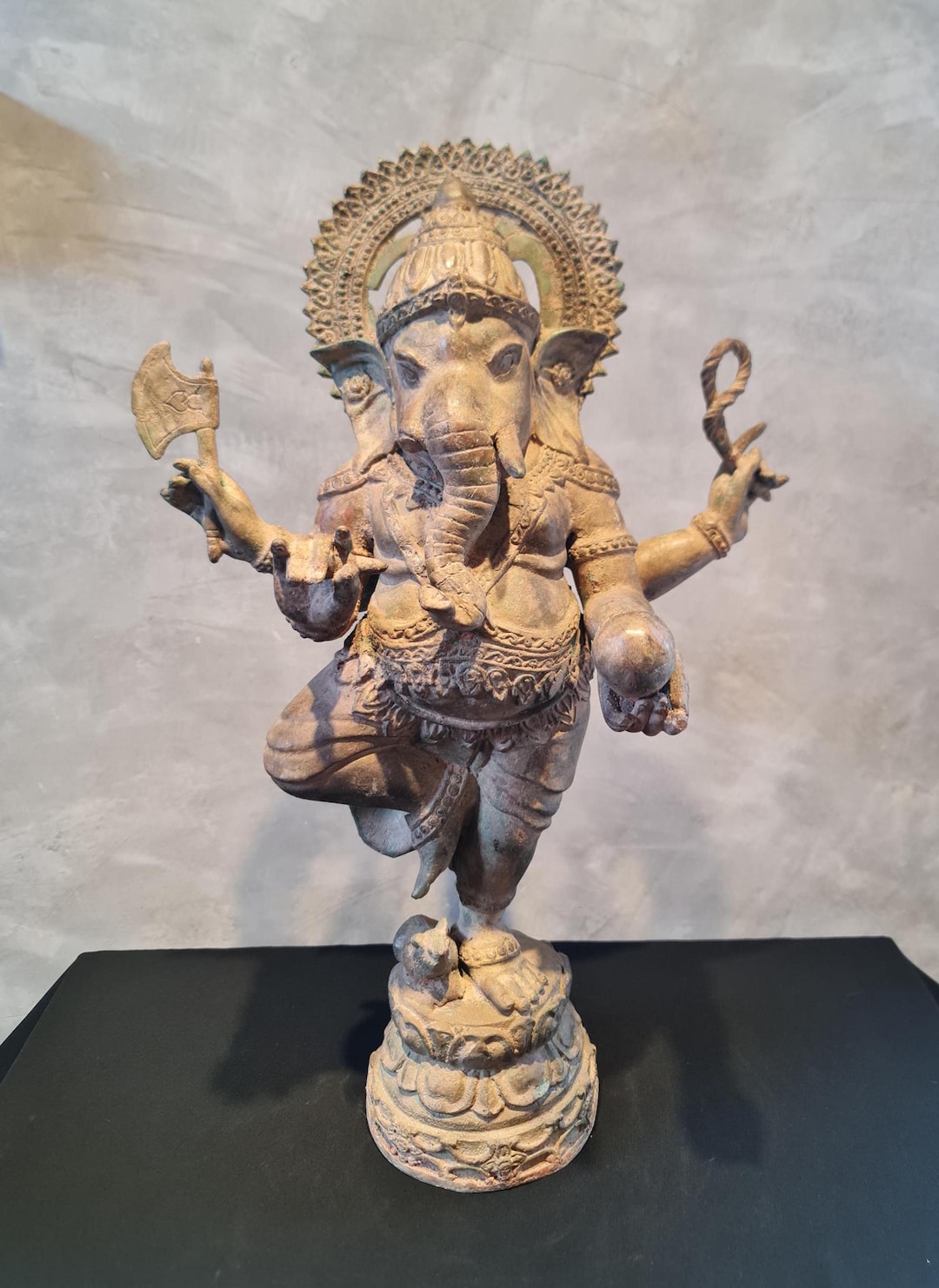 Antique Bronze Statue of Ganesh 18” Inches Tall / Collector Item / Gift ...