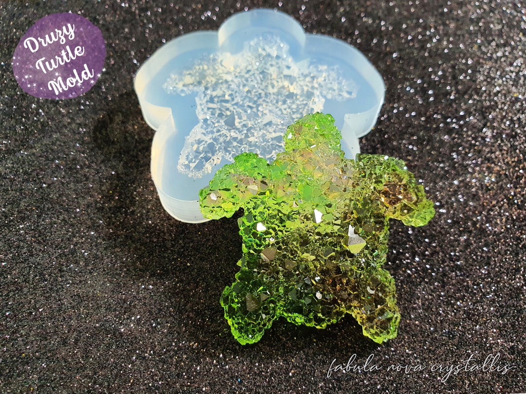 Druzy Turtle Mold - Turtle Mold - Tortoise Mold - Silicone Mold - Druzy ...