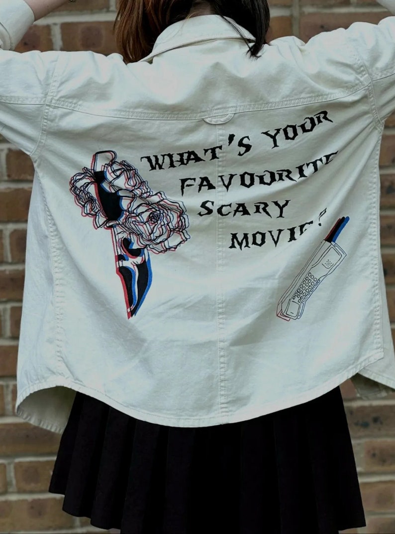 Custom Hand Painted Denim Jacket - Etsy