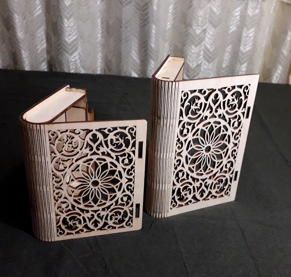 Laser Cut Wood Mandala Box Tarot Cards Box Jewelry Storage | Etsy