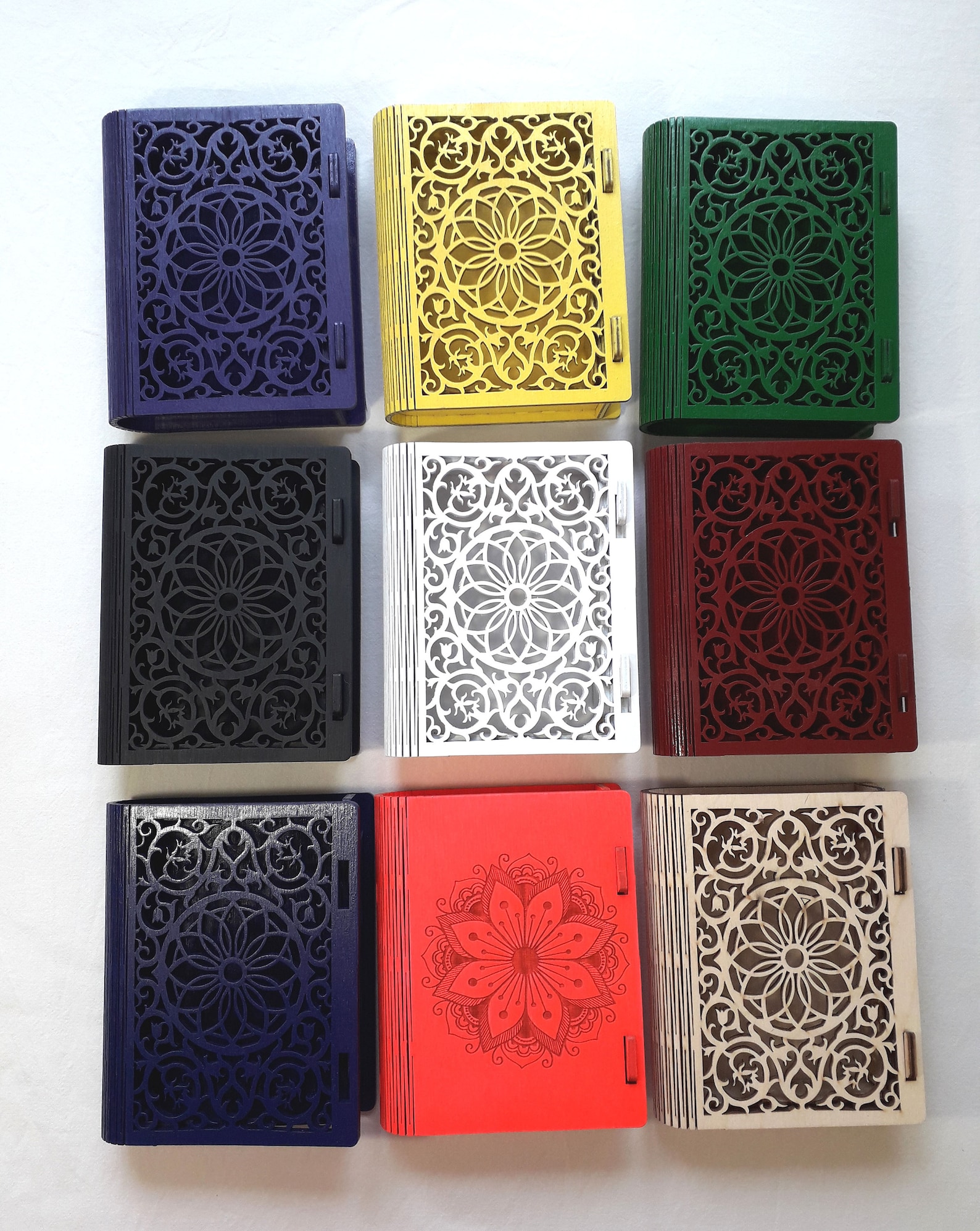 Laser Cut Wood Mandala Box Tarot Cards Box Jewelry Storage | Etsy