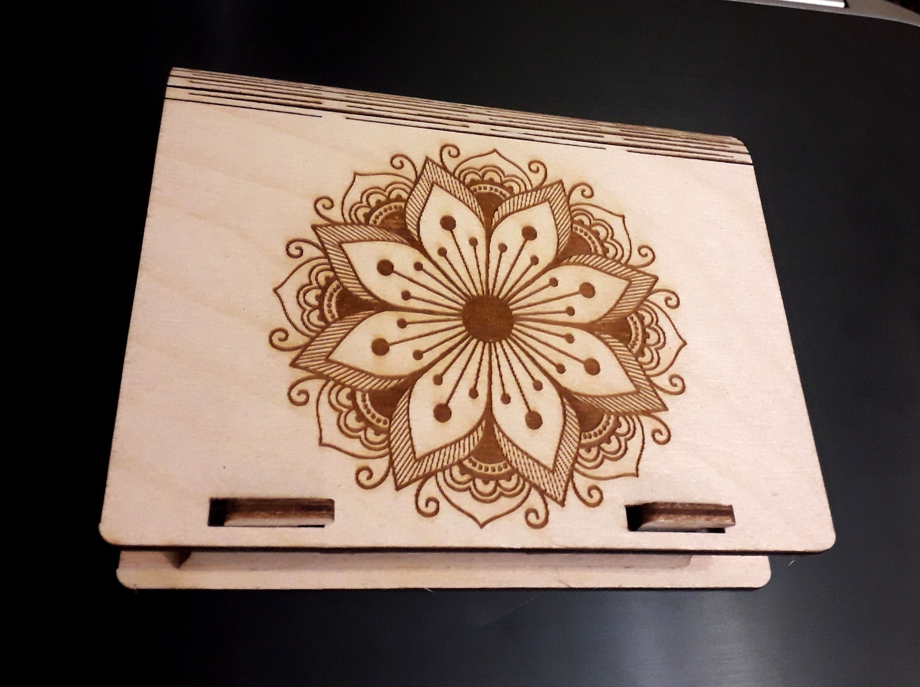 Laser cut wooden mandala box Tarot card box Jewelry storage | Etsy