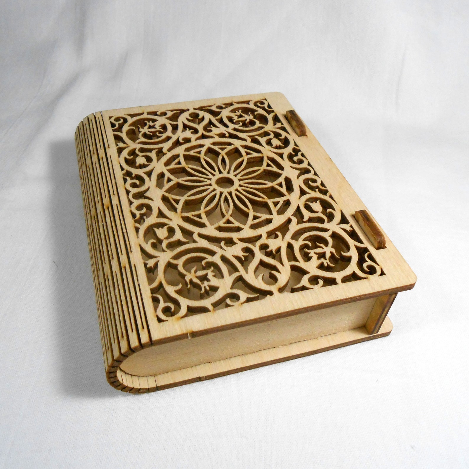 Laser Cut Wood Mandala Box, Tarot Cards Box Jewelry Storage Trinket Box ...
