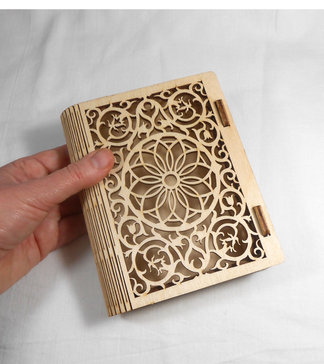 Laser Cut Wood Mandala Box Tarot Cards Box Jewelry Storage | Etsy