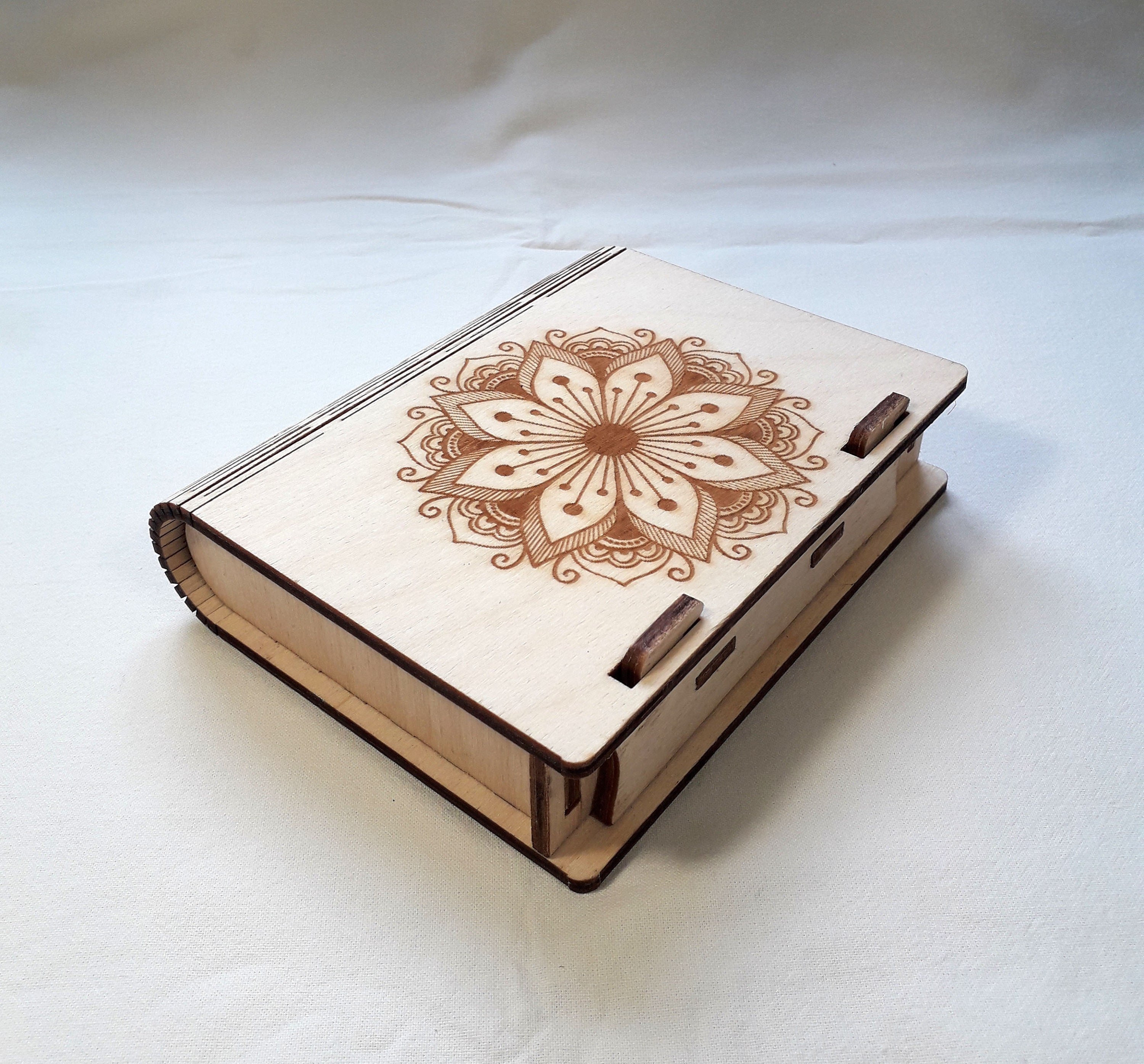 Laser cut wooden mandala box Tarot card box Jewelry storage | Etsy