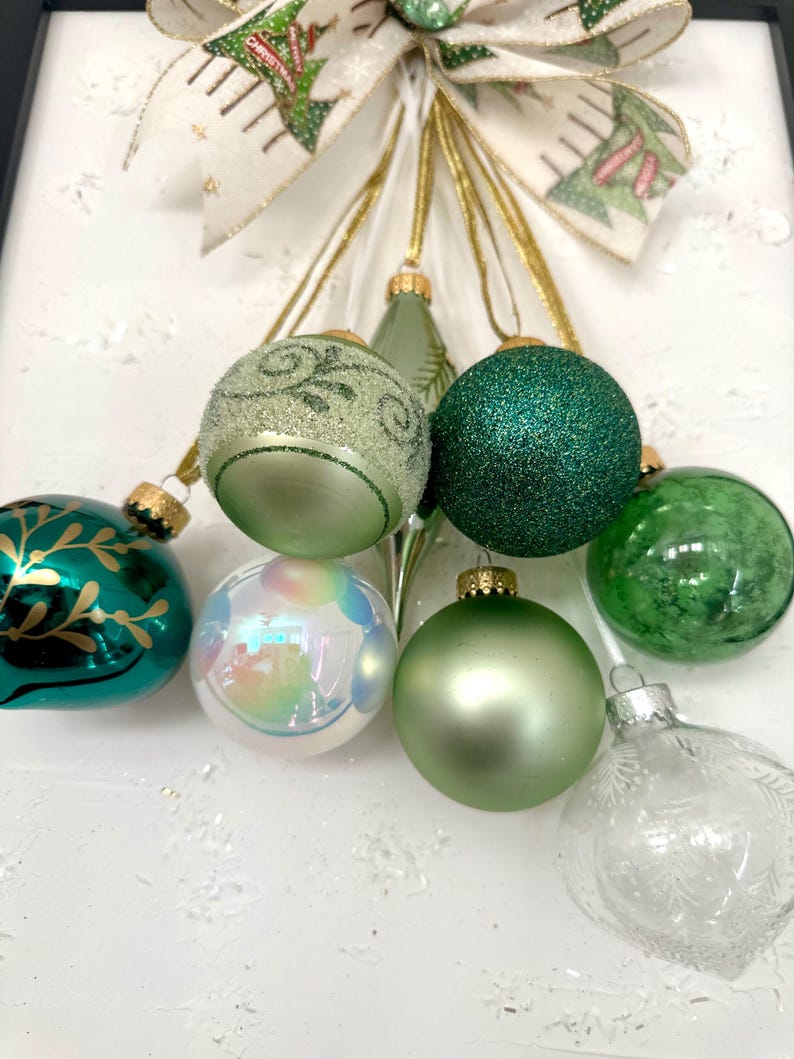 Christmas Ornaments Dangling Down Canvas Wall Art - Etsy