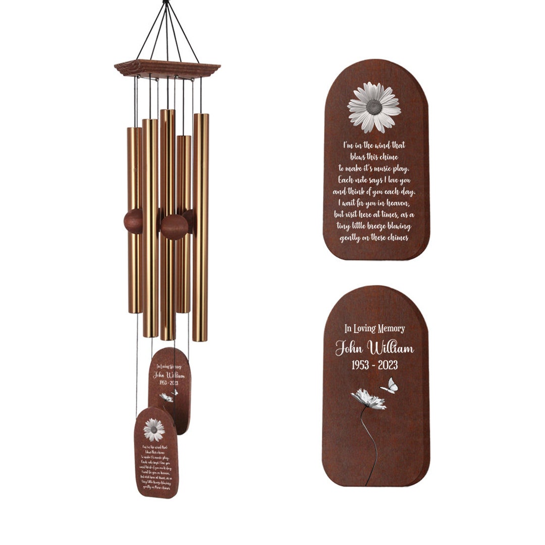 Wind Chimes Custom Wind Chime for Outdoors Personalized Memoria Wind ...