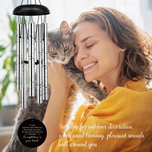 Personalized Pet Memorial Wind Chimes: Cat Loss Remembrance Gift - Etsy