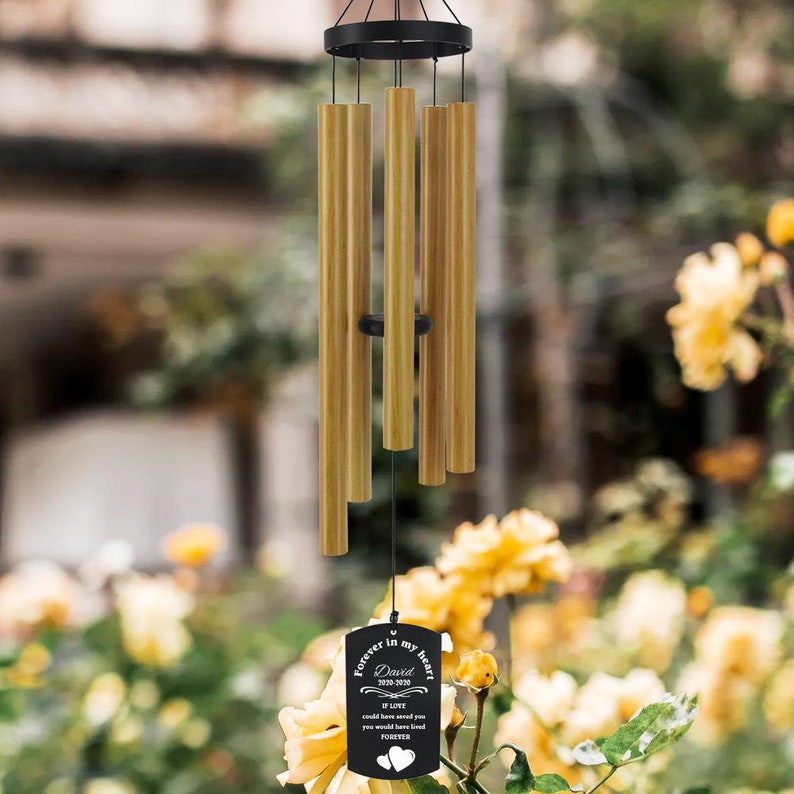 Personalized Wind Chimes 42'' in Loving Memory Wind - Etsy