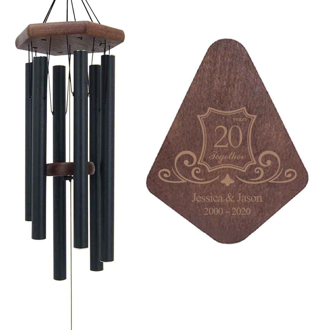 Anniversary Wind Chimes,wood Wind Chime,personalized Anniversary ...
