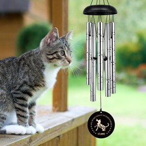 Personalized Pet Memorial Wind Chimes: Cat Loss Remembrance Gift - Etsy