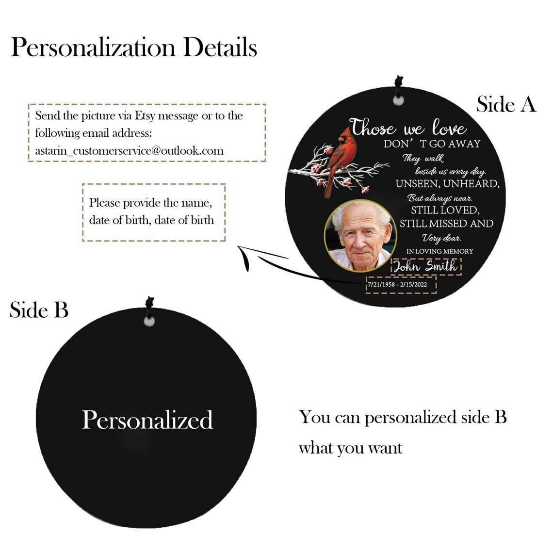 Personalized Memorial Wind Chimes for Loss of a Loved | Etsy