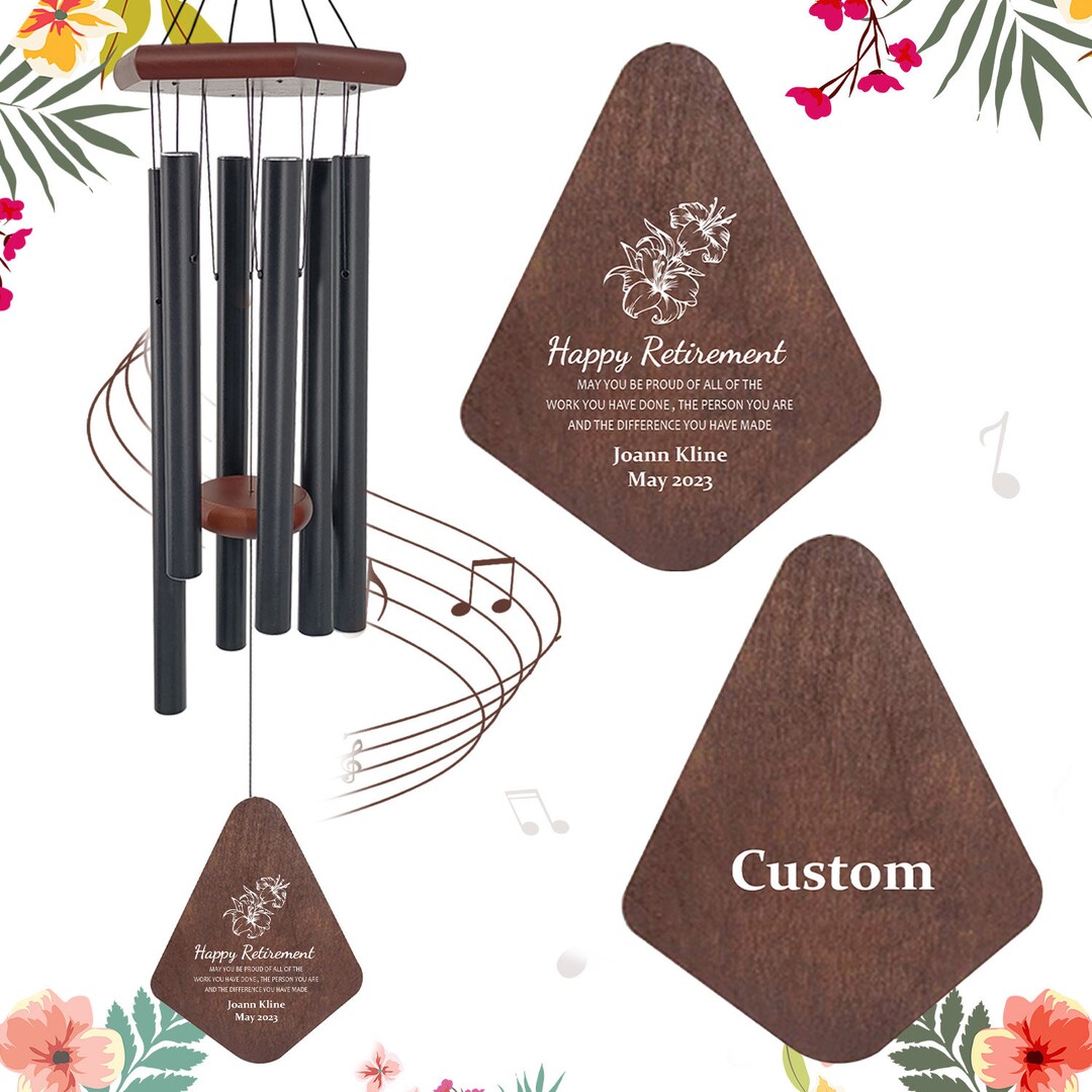 Personalized Retirement Wind Chimes ,retirement Wind Chime ,retired ...