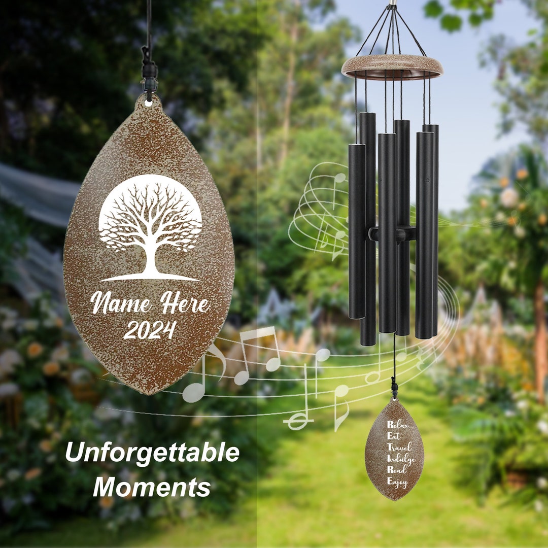 Personalized Retirement Wind Chimes,custom Retirement Gifts for Women ...