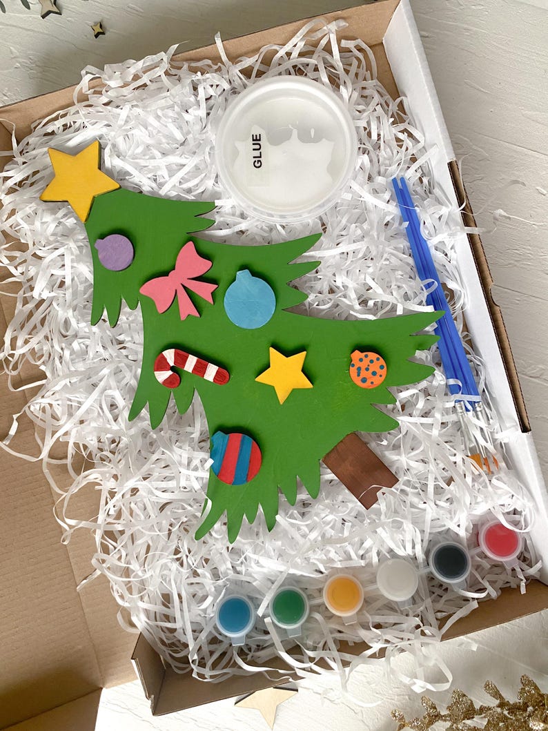 Wooden Christmas Tree DIY Kit - Etsy