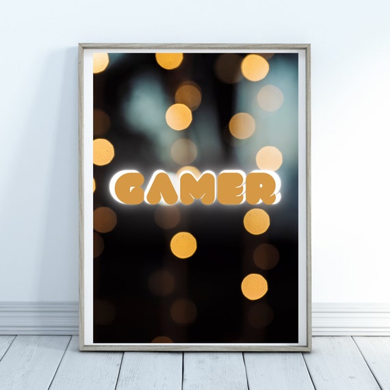 Bubbles Gamer Word B3 Poster Wall Decoration for Your Gaming - Etsy