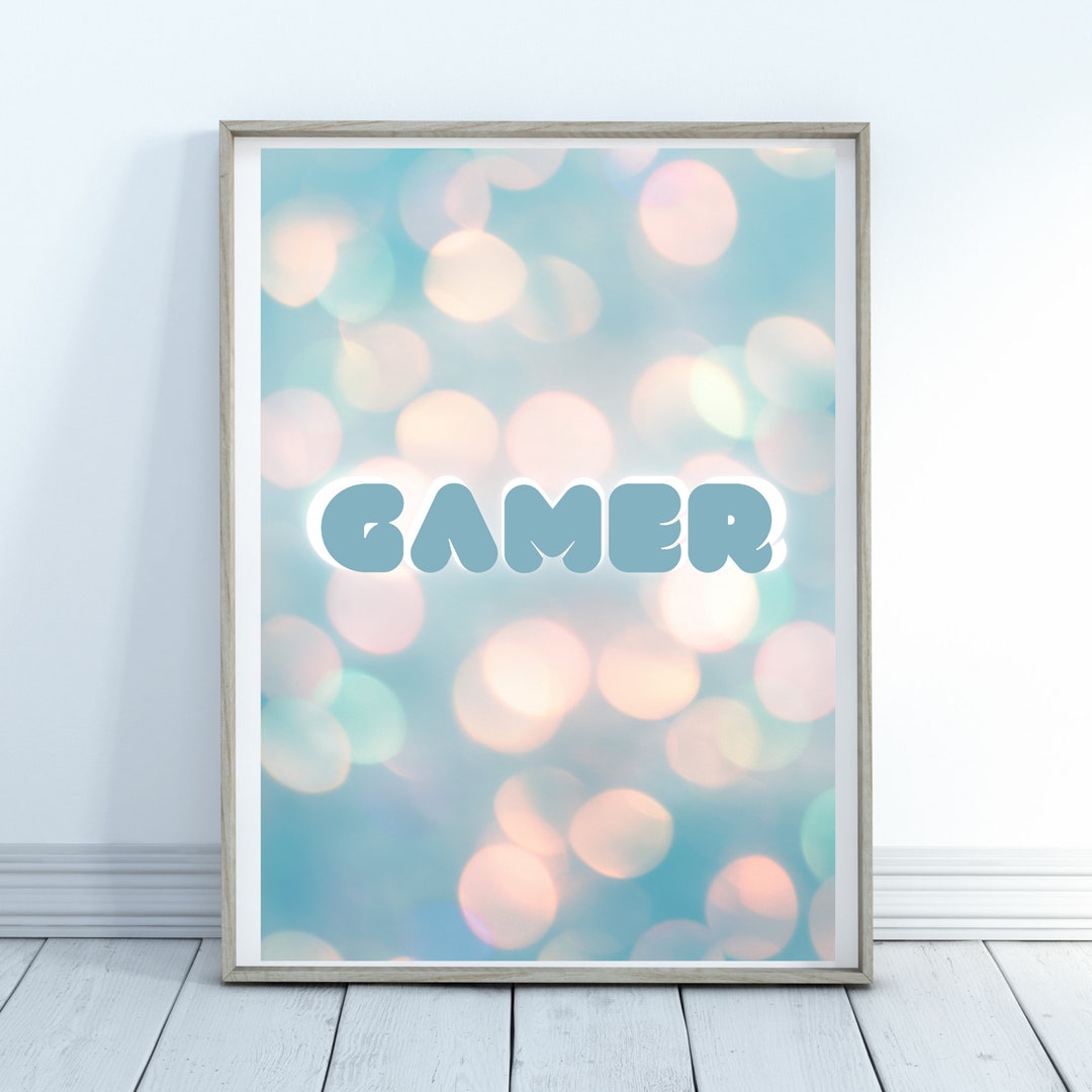 Bubbles Gamer Word B3 Poster Wall Decoration for Your Gaming Room ...