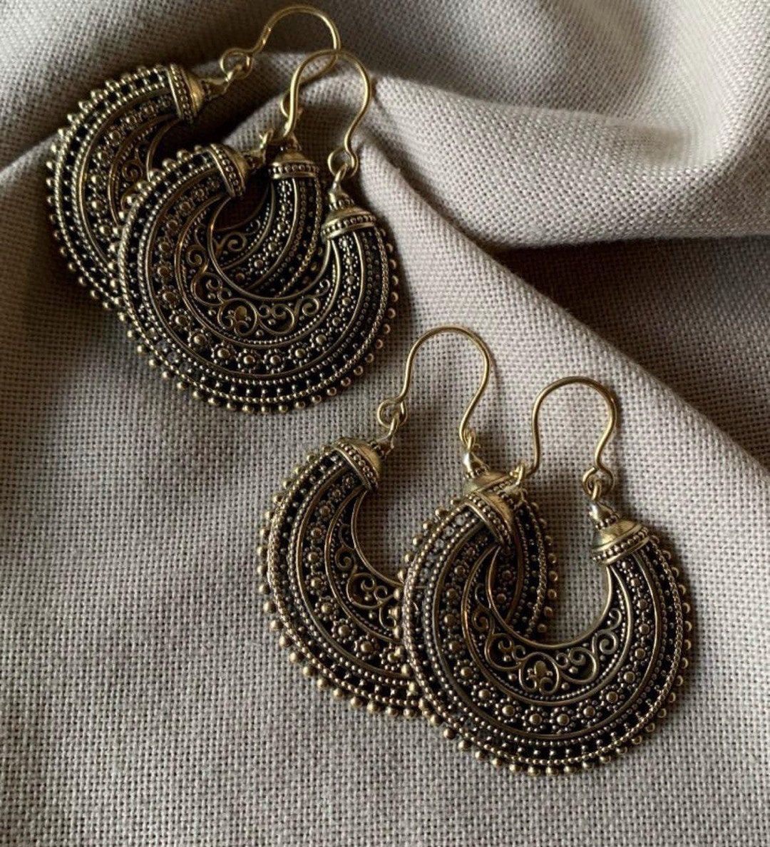 Ukrainian Handmade Brass Colt Earrings, Womens Jewellery, Handmade ...